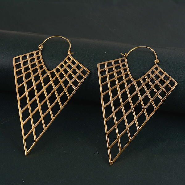 Rhombus Earrings - Etsy
