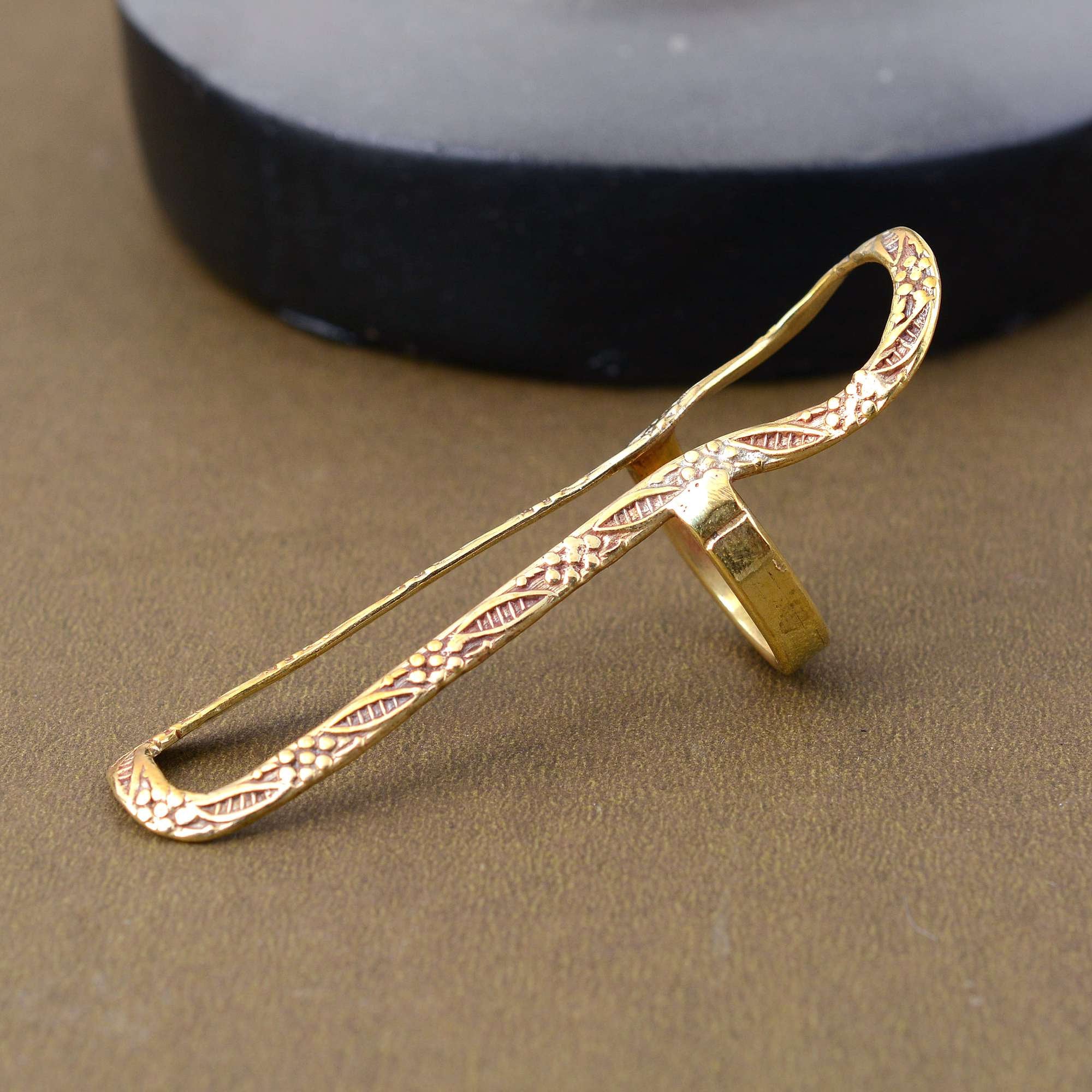 Arthritis Finger MCP Splint Yellow Brass Ring for Women Gift - Etsy