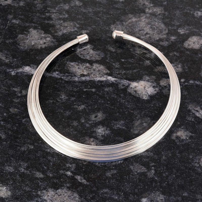 Sterling Silver Neck Bangle - Etsy
