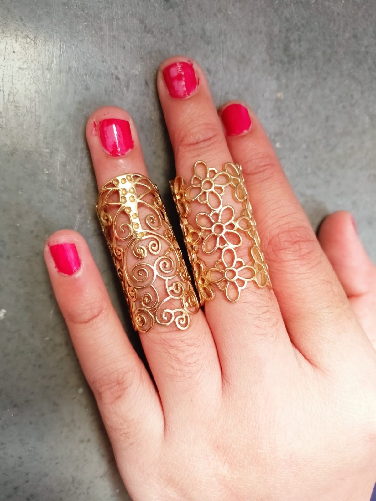 Brass Flower Ring: Arthritis Finger Splint for PIP & DIP Joints - Etsy