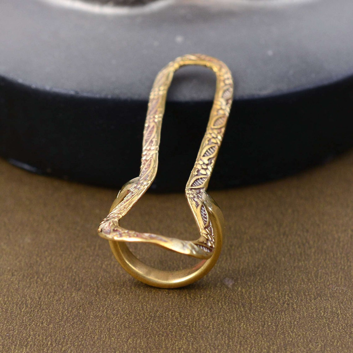 Arthritis Finger MCP Splint Yellow Brass Ring for Women Gift - Etsy