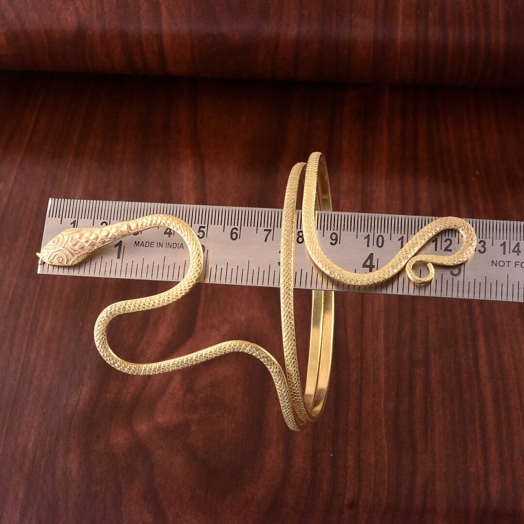 Snake Upper Arm Bracelet, Gold Snake Bracelet, Gold Bracelet, Snake Arm ...