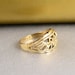 Brass Daisy Flower Ring: Cottagecore Floral Thumb Ring - Etsy