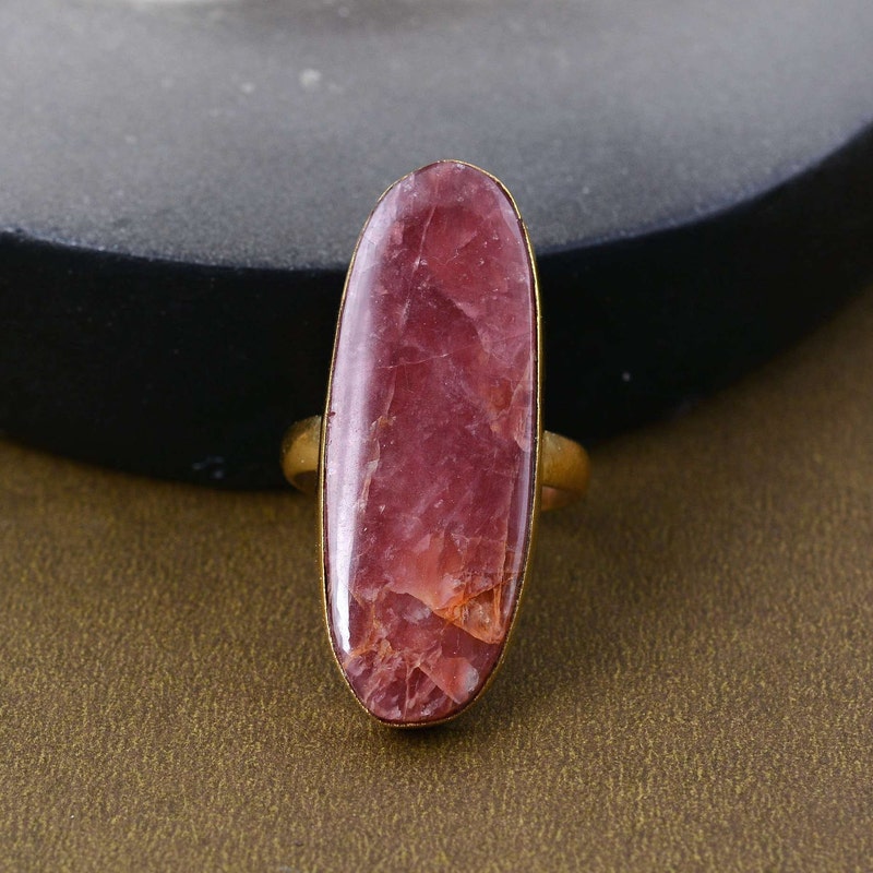 Pink Stone Ring - Etsy
