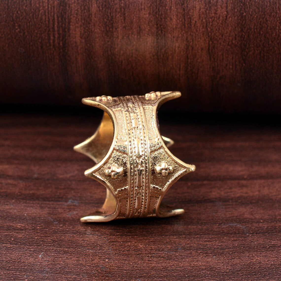Handmade Brass Crown Ring: Minimalist Gold Wedding Jewelry - Etsy