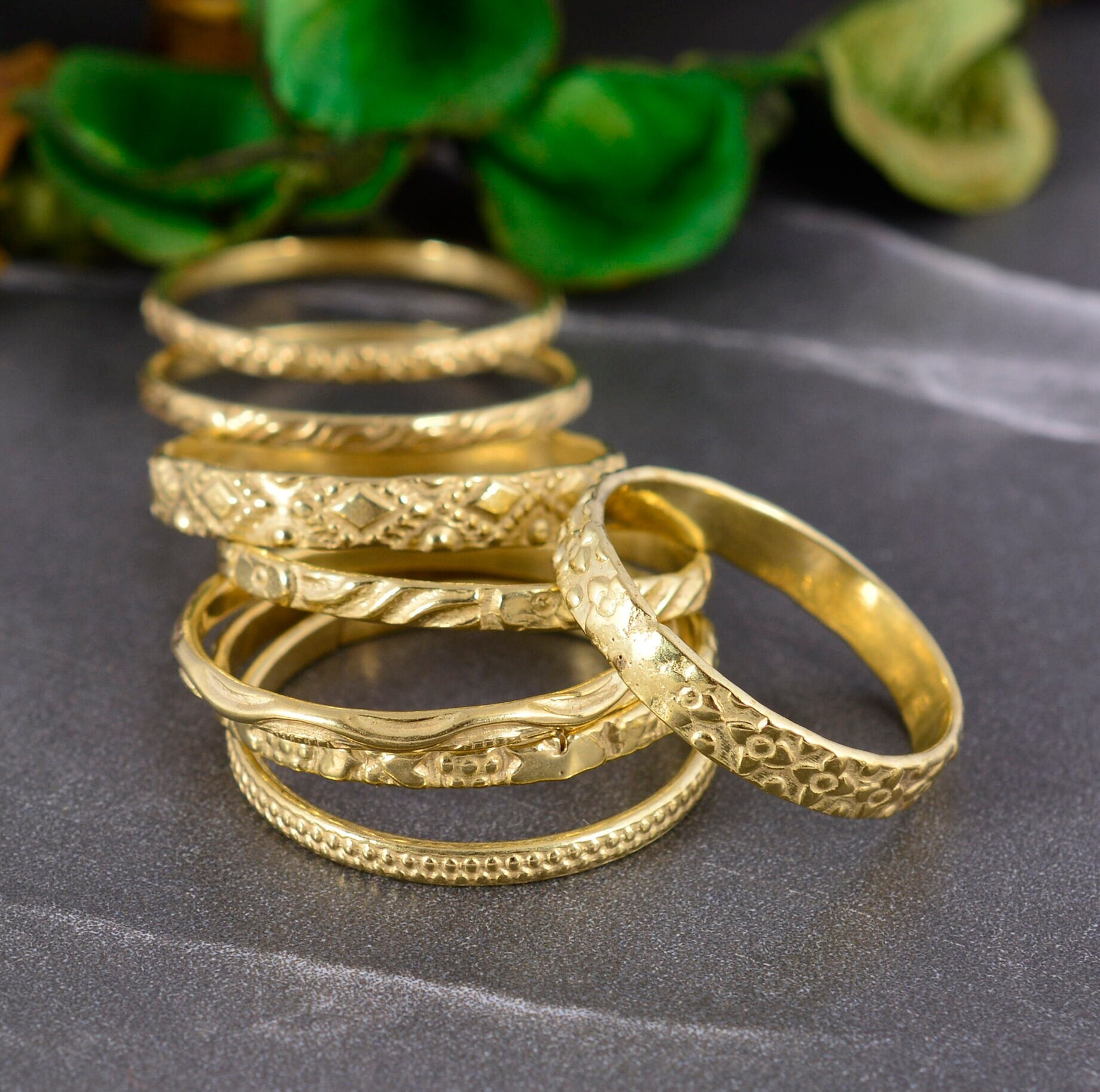 Gold Stack Ring, Stack Ring, Thin Gold Ring, Simple Gold Ring, Stack ...