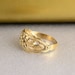 Brass Daisy Flower Ring: Cottagecore Floral Thumb Ring - Etsy