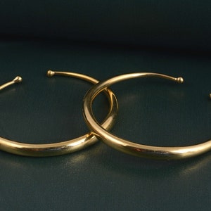 Simple Solid Brass Bracelet, Bangle, Boho, Ethnic, Rustic, Bohemian ...