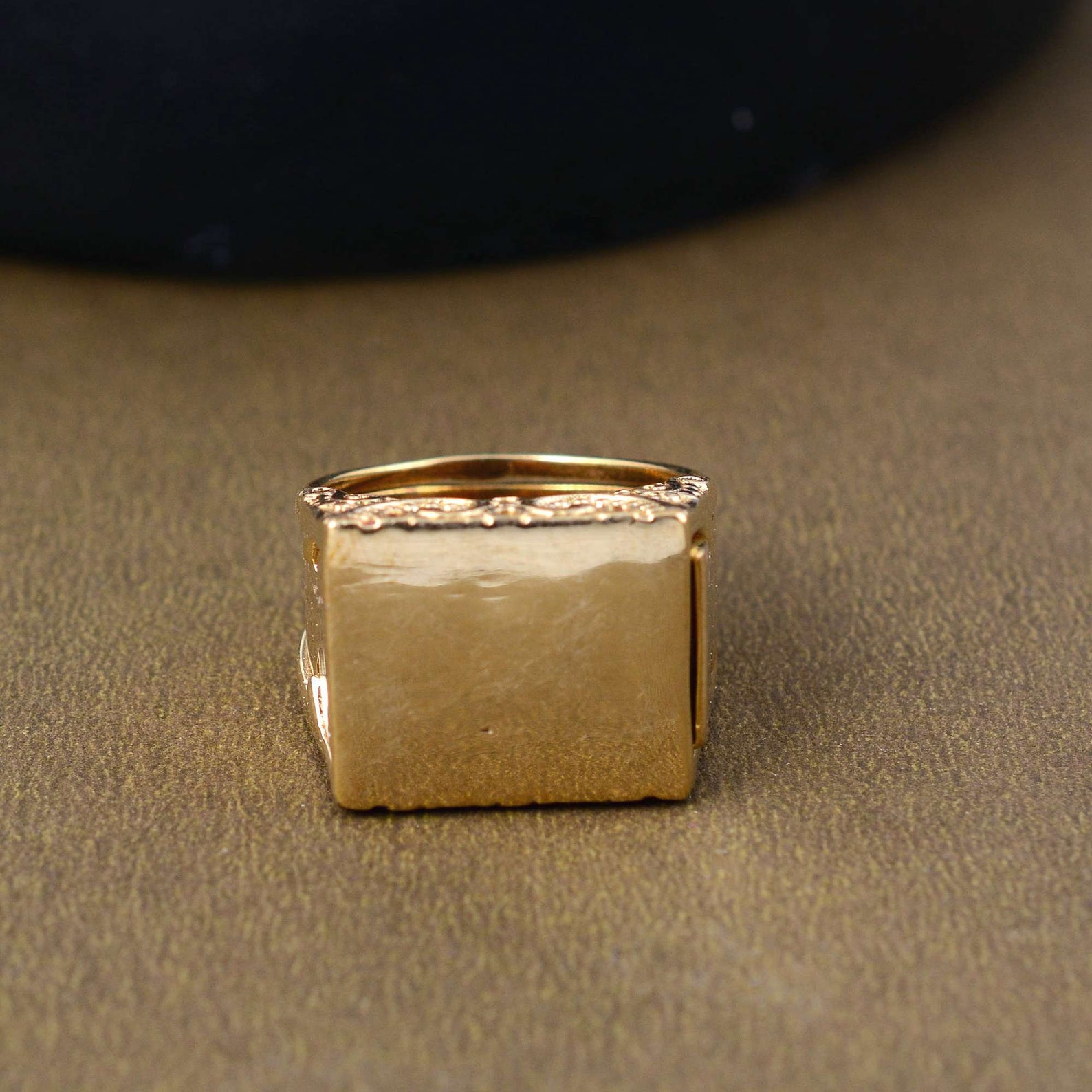 Buy Secret Compartment Ring Handmade Poison Ring Signet Pill Online in ...