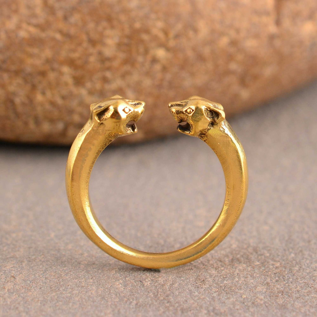 Gold Leopard Ring, Panther Ring Jewelry, Wild Cat Ring, Animal Lover ...
