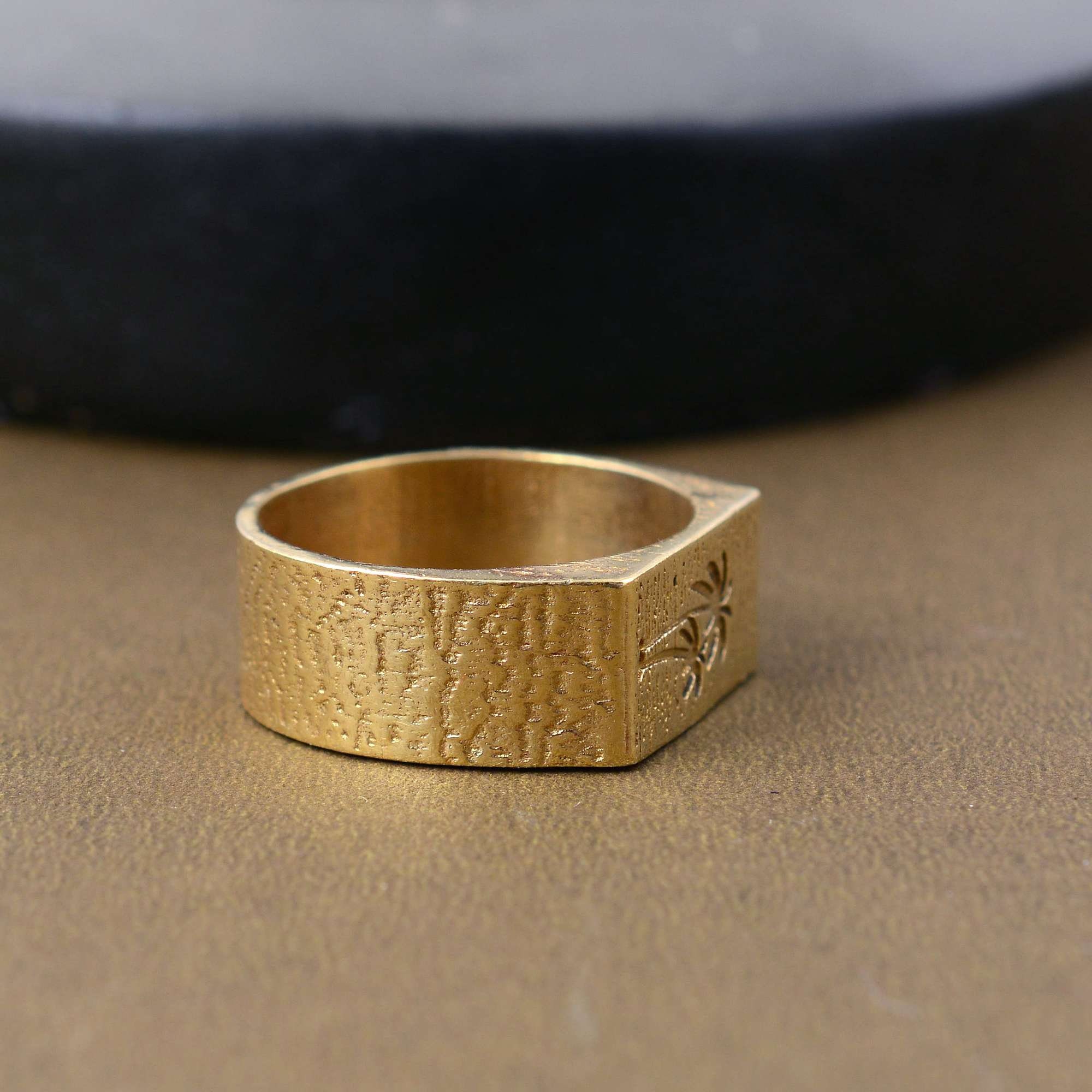 Palm Tree Ring Tropical Ring Palm Tree Jewelry Signet Ring | Etsy