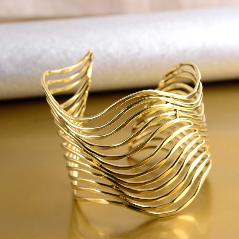 Gold Cuff Bracelet - Etsy
