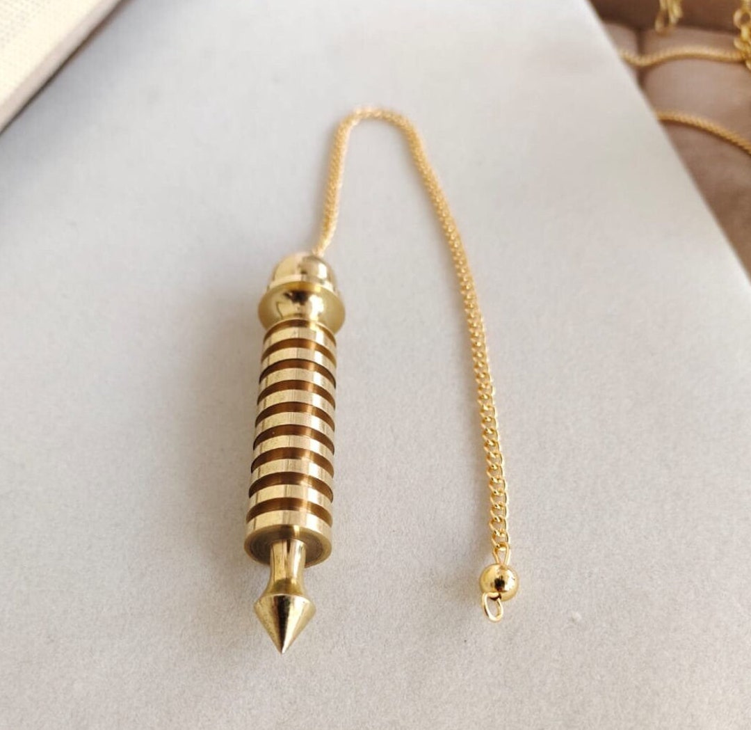 Healing Metal Pendulums for Divination Brass Pendulum High Energy ...