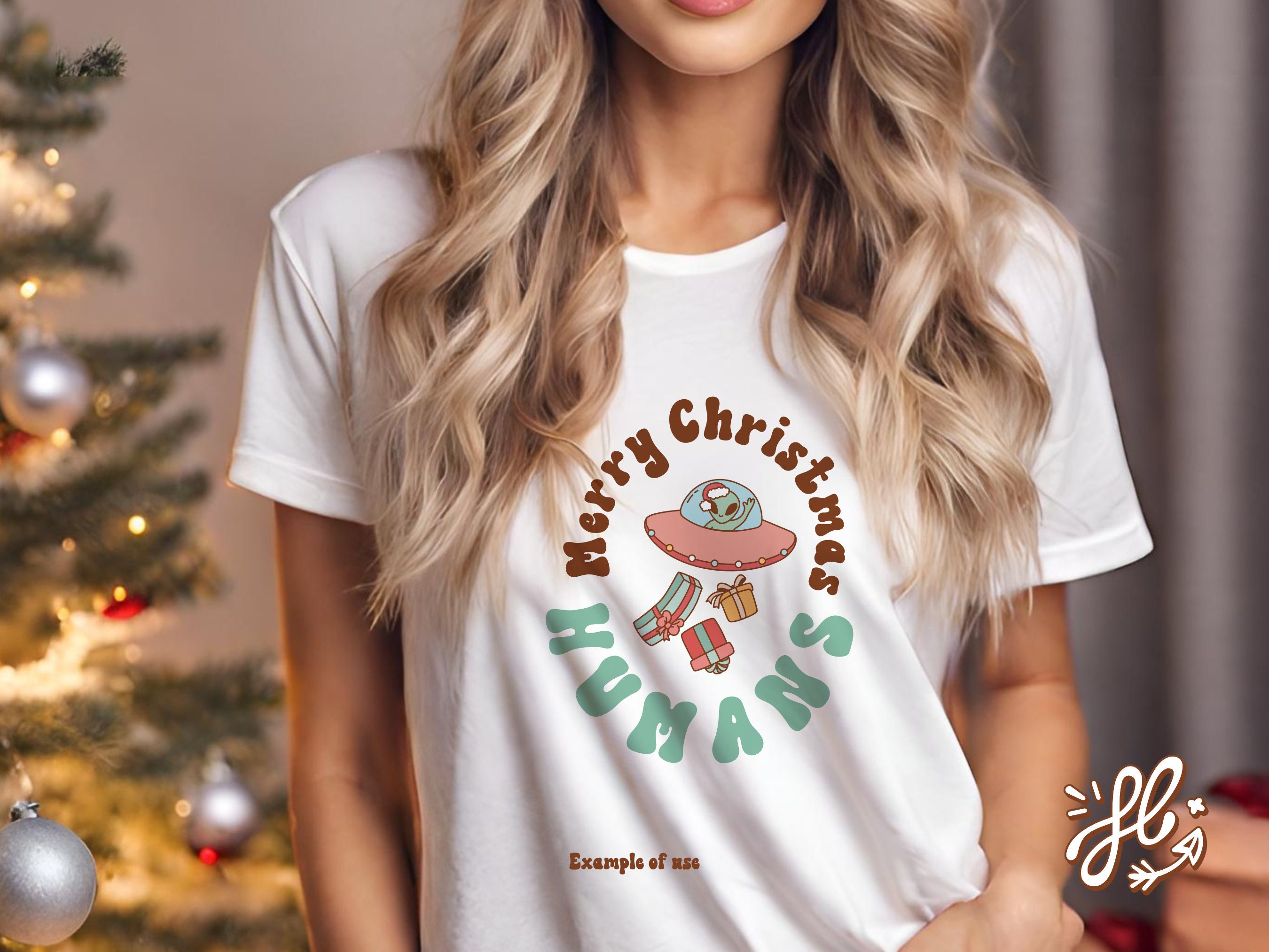 Cute Cryptid Christmas Clipart Bundle, Groovy Retro Characters, Chibi ...