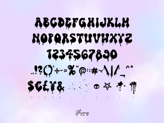 Pastel Goth Lettertype
