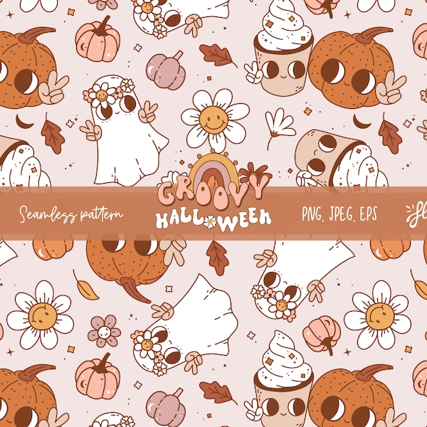 Retro Christmas Clipart Bundle, Groovy Retro Characters, Vector ...