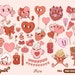 Retro Valentine's Day Clipart Bundle: Groovy Romantic Characters (PNG ...