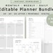Editable Planner Bundle Minimalist Planner Bundle Printable Daily ...