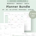 Landscape Planner Bundle Printable, Weekly Planner, Monthly Planner ...