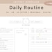 Daily Routine Planner Printable Daily Planner Template - Etsy