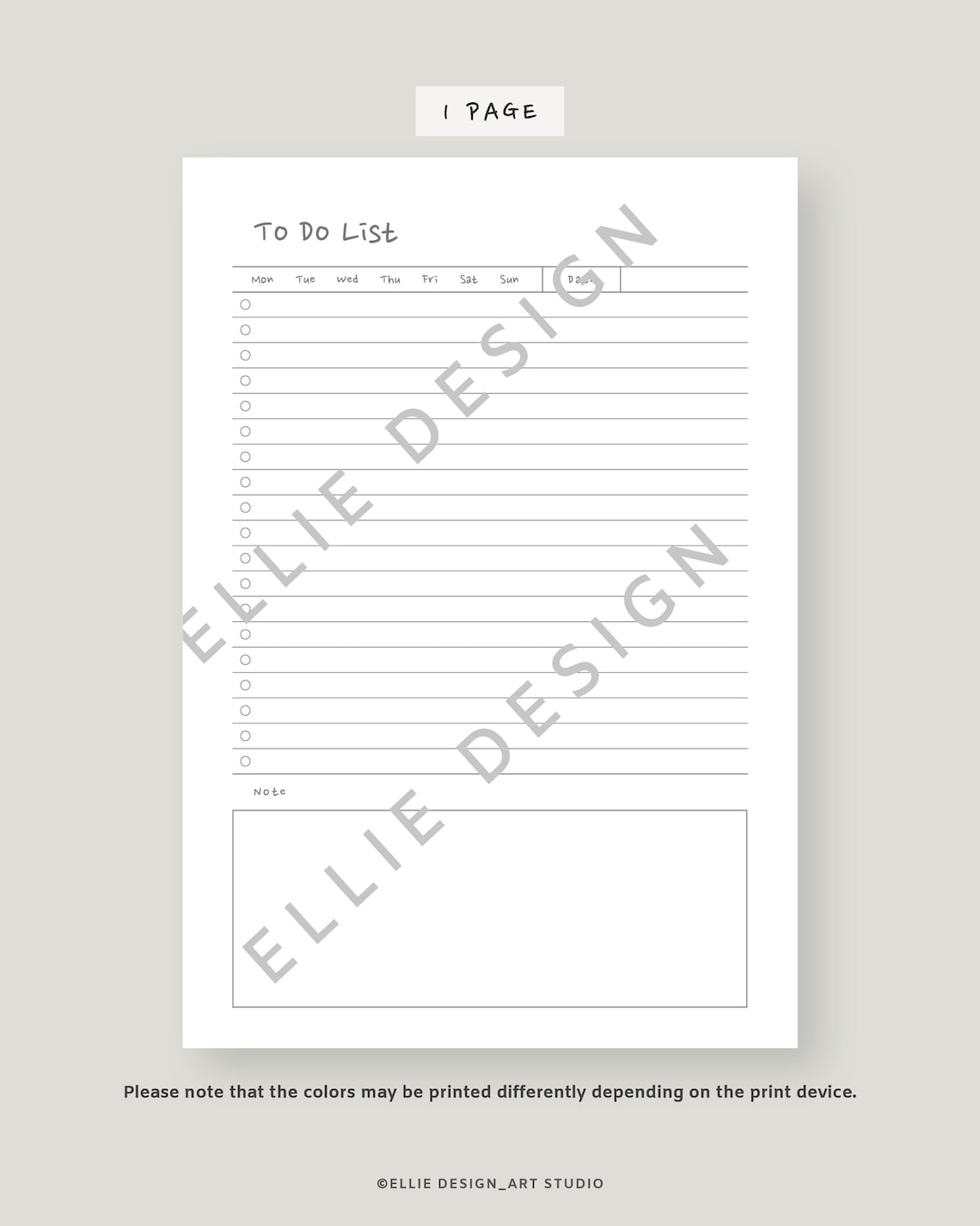 Daily to Do List Printable Simple Tasks List Template to Do - Etsy