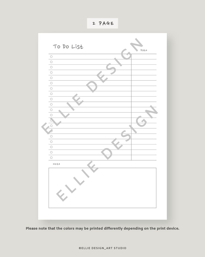 To Do List Printable, Simple Tasks List Template, Productivity Planner ...