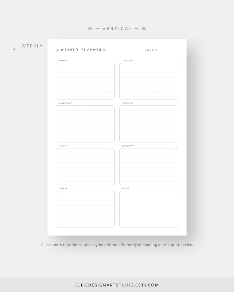 Editable Planner Bundle | Monthly, Weekly, Daily | Undated Planner ...