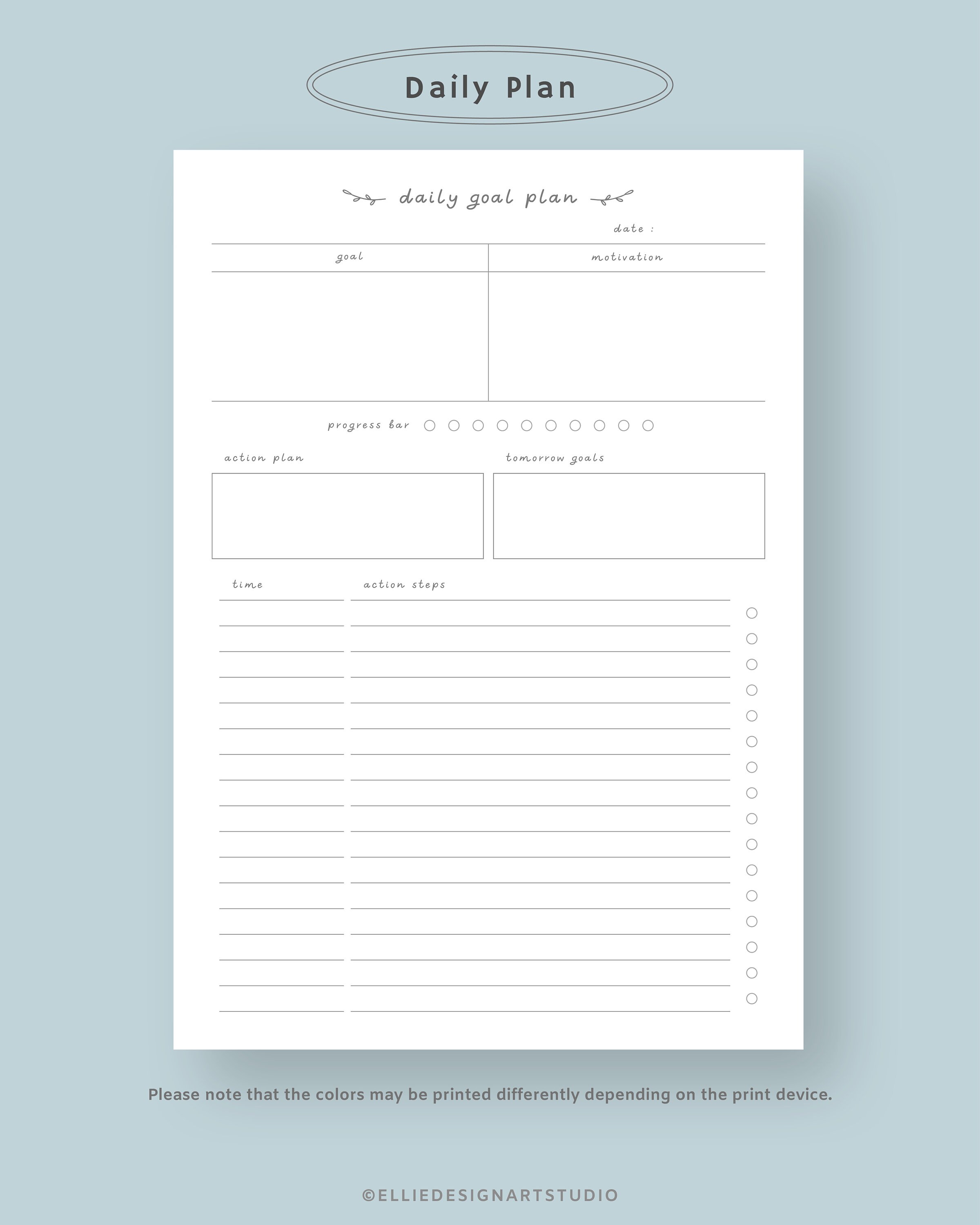 Editable Goal Planner Kit Goals Tracker Goal Planner Template Monthly ...