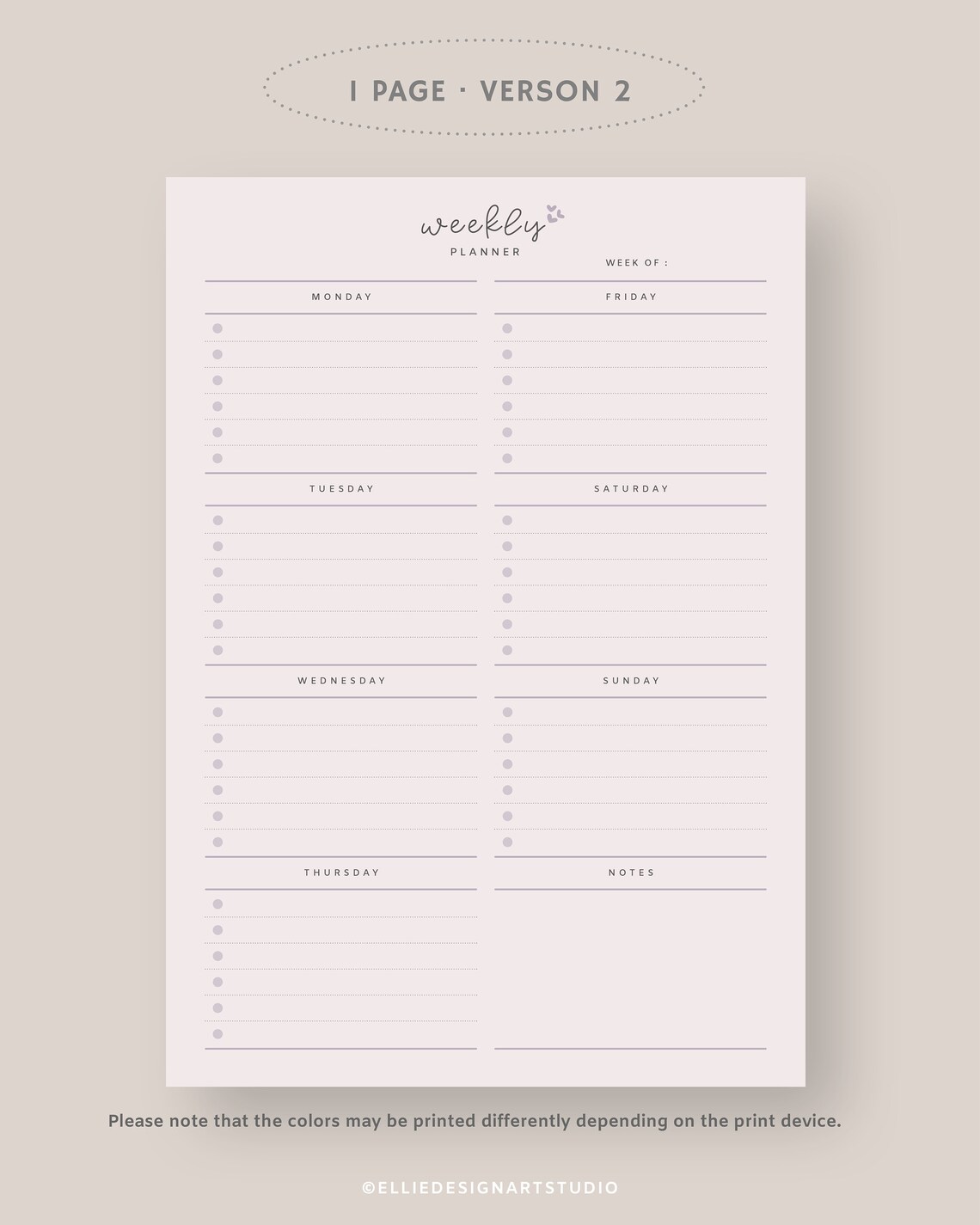Weekly to Do Lists Printable Weekly Checklist Simple to Do List ...