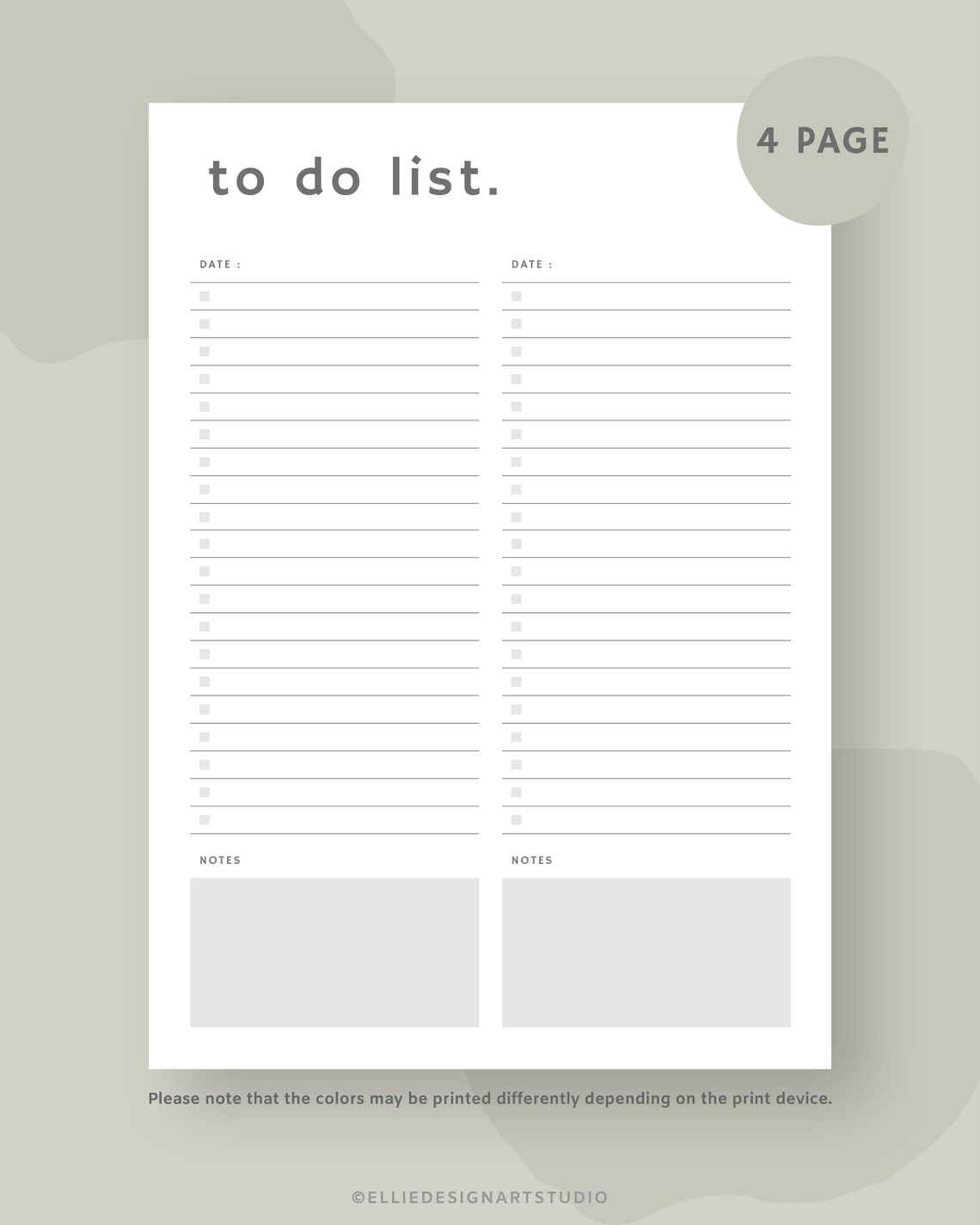 To Do Lists Printable | Simple to Do List Planner Page | to Do List ...