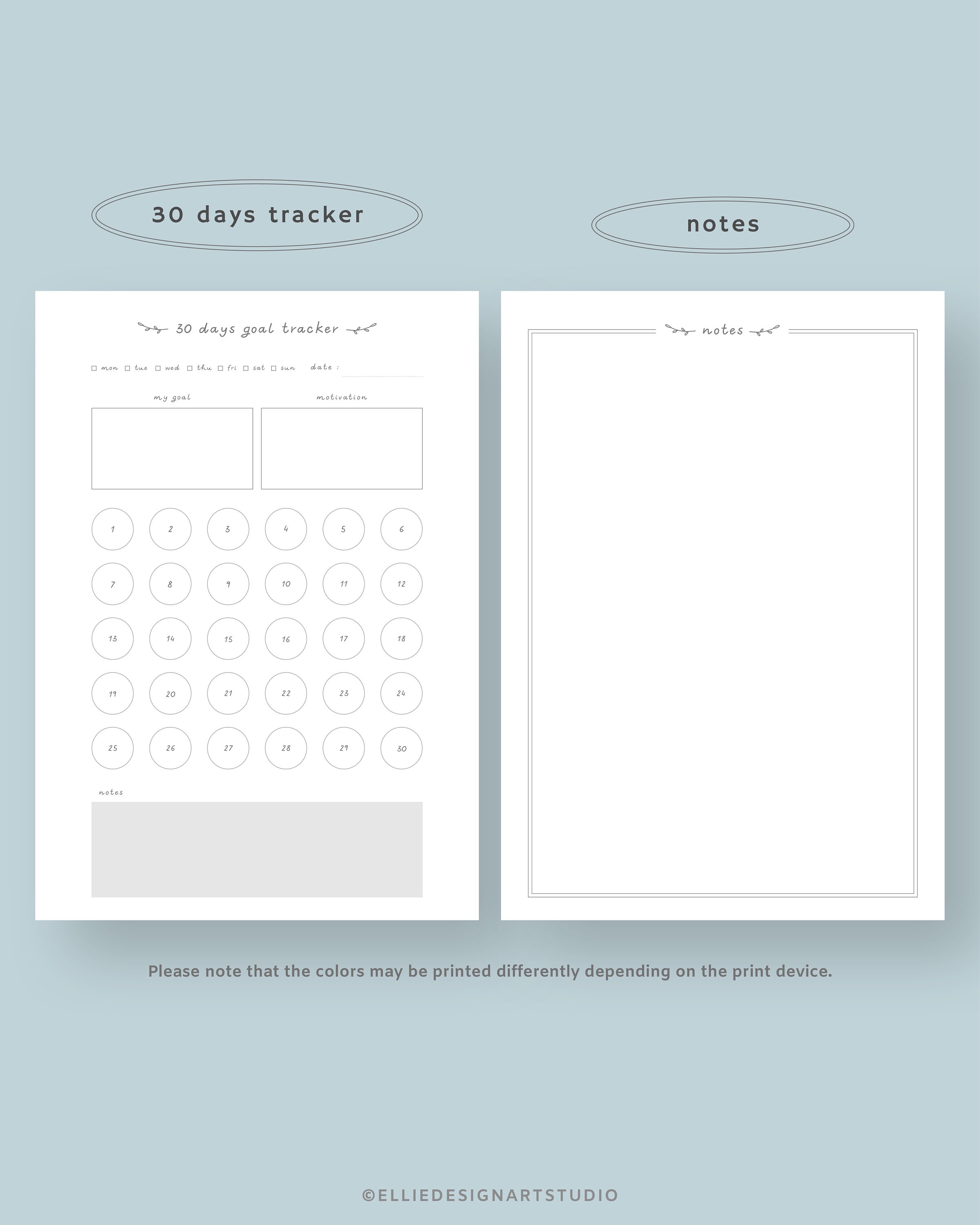 Editable Goal Planner Kit Goals Tracker Goal Planner Template Monthly ...