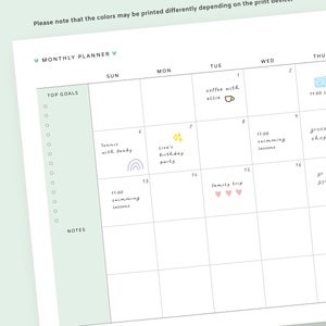 Landscape Planner Bundle Printable, Weekly Planner, Monthly Planner ...