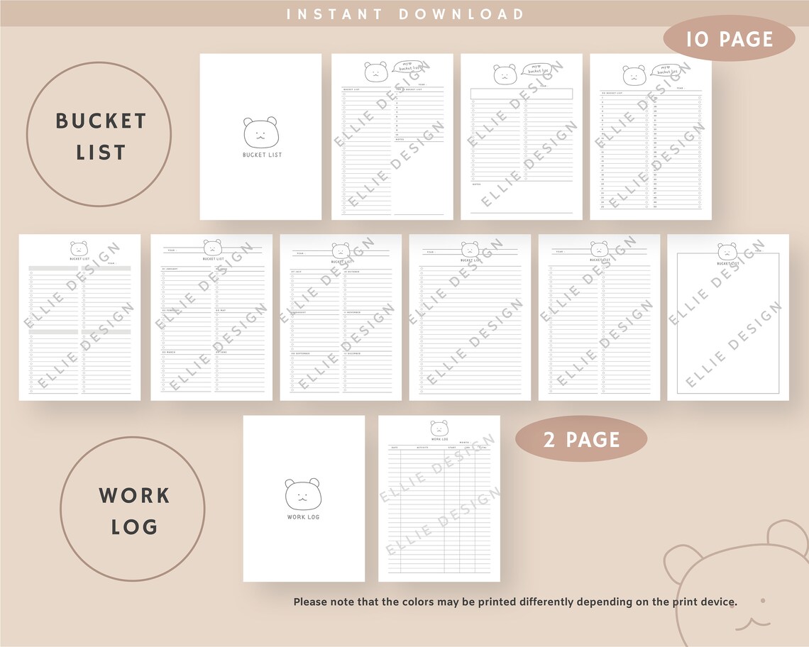 Planner Bundle Printable, Daily, Weekly, Monthly Planners, to Do List ...