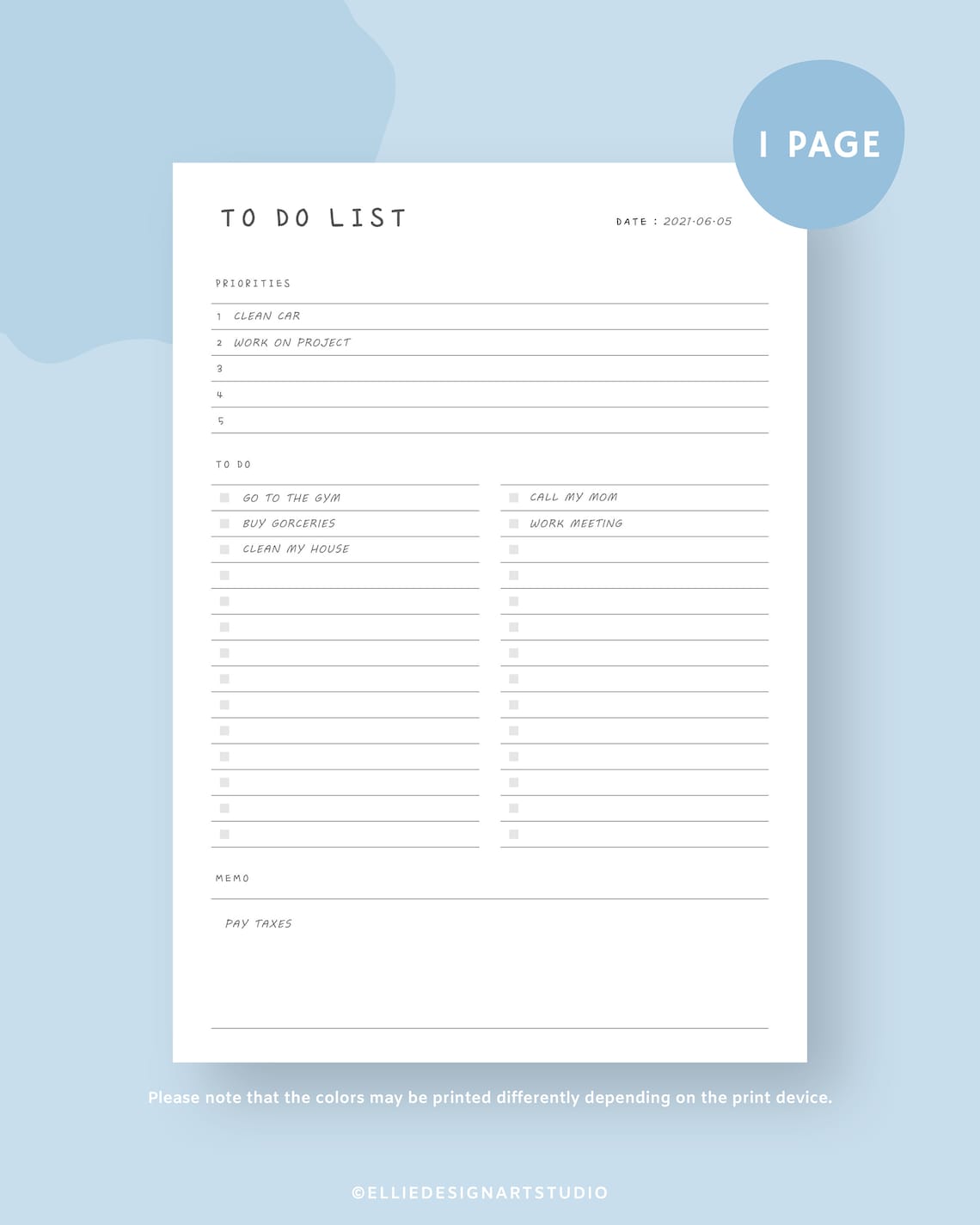 To Do Lists Kit | to Do List Planner Page | Printable to Do List Weekly ...