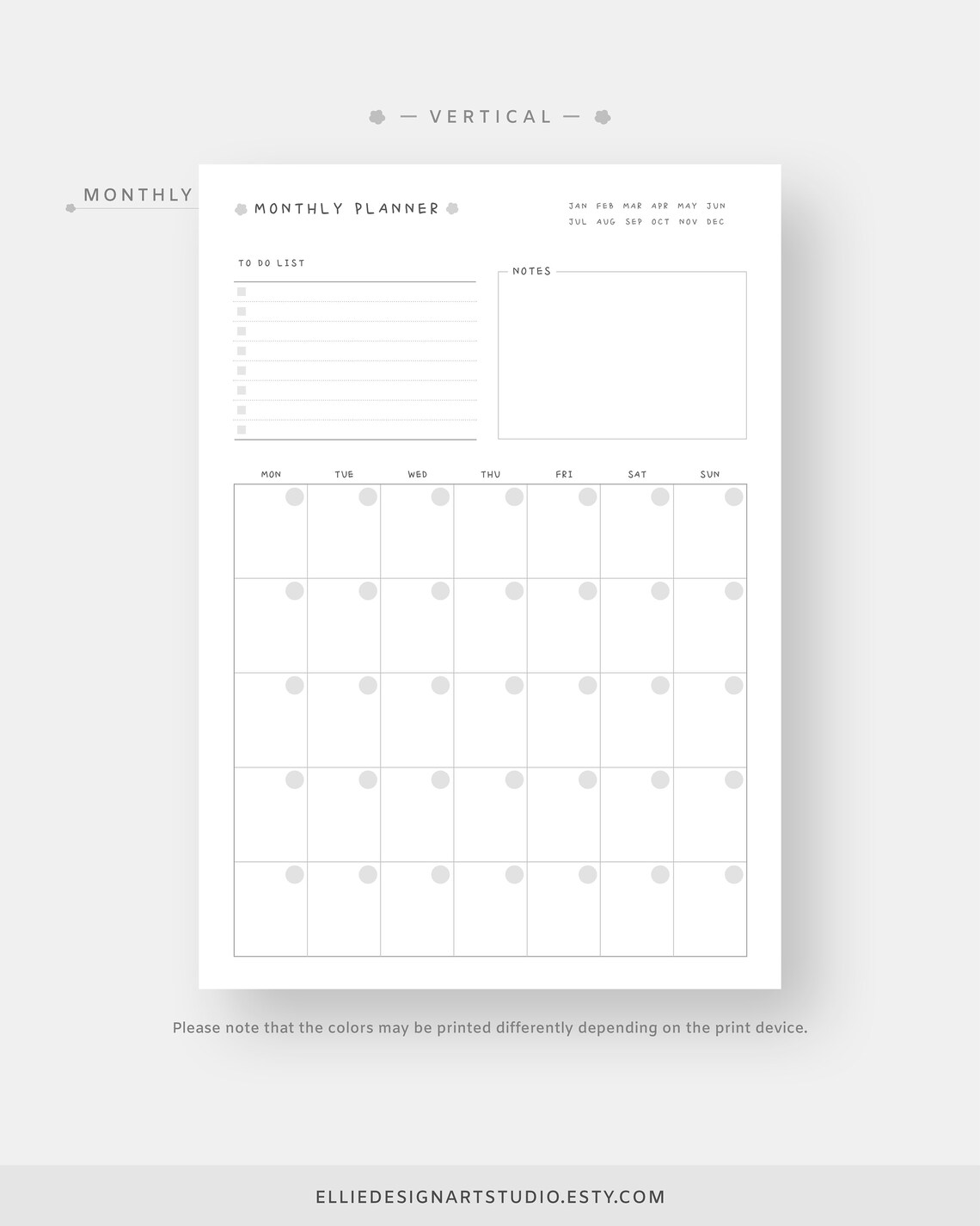 Editable Planner Bundle | Monthly, Weekly, Daily | Undated Planner ...