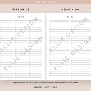 Simple Tasks List Template Printable Minimal to Do List to Do List ...