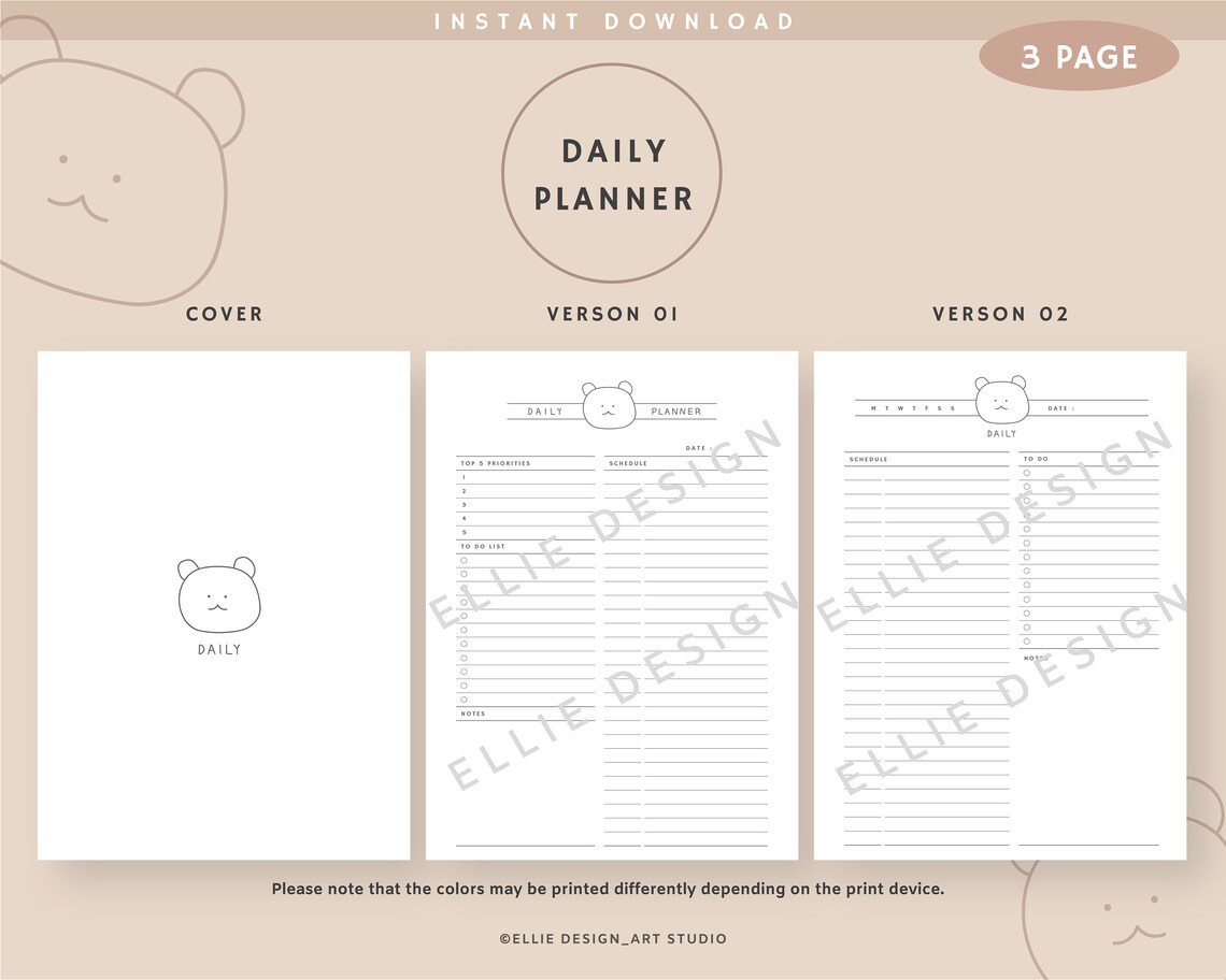 Planner Bundle Printable, Daily, Weekly, Monthly Planners, to Do List ...
