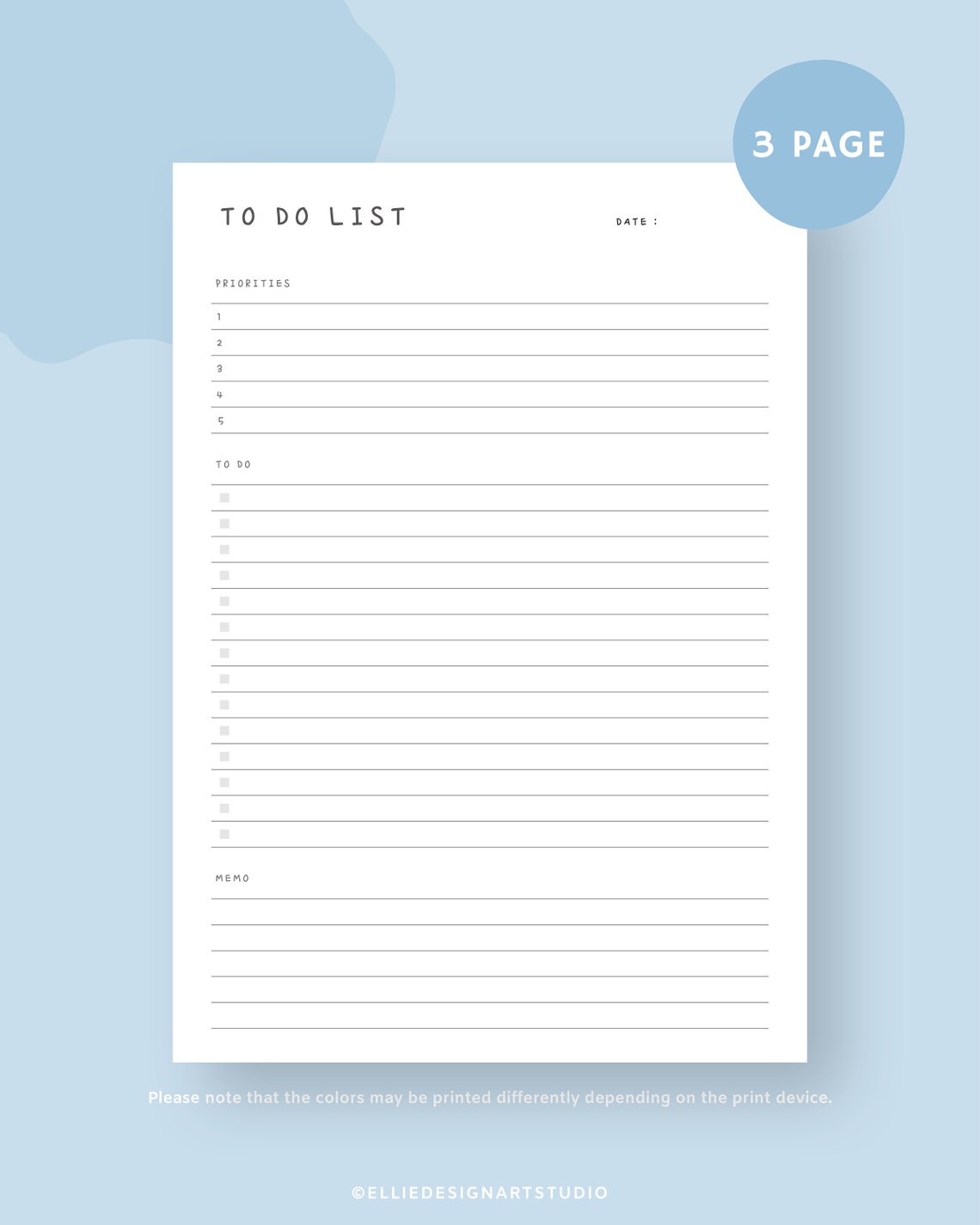 To Do Lists Kit | to Do List Planner Page | Printable to Do List Weekly ...
