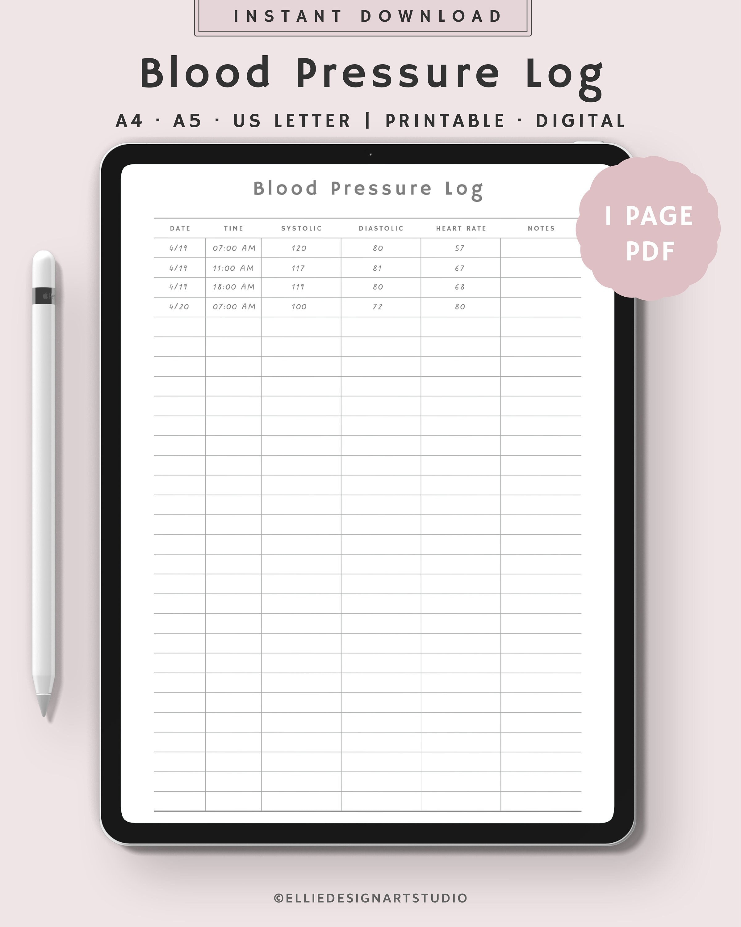 blood-pressure-log-editable-printable-bp-tracker-blood-pressure-tracker
