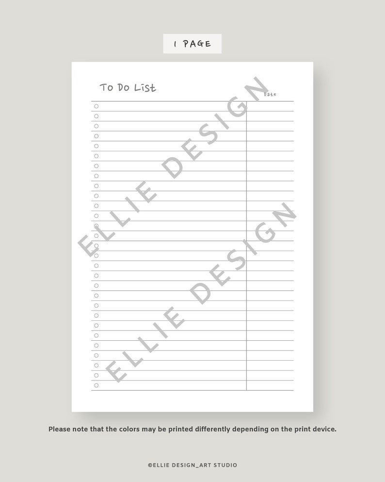To Do List Printable, Simple Tasks List Template, Productivity Planner ...