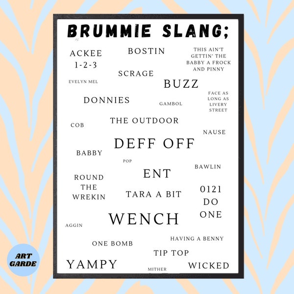 Brummie Lingo - Etsy
