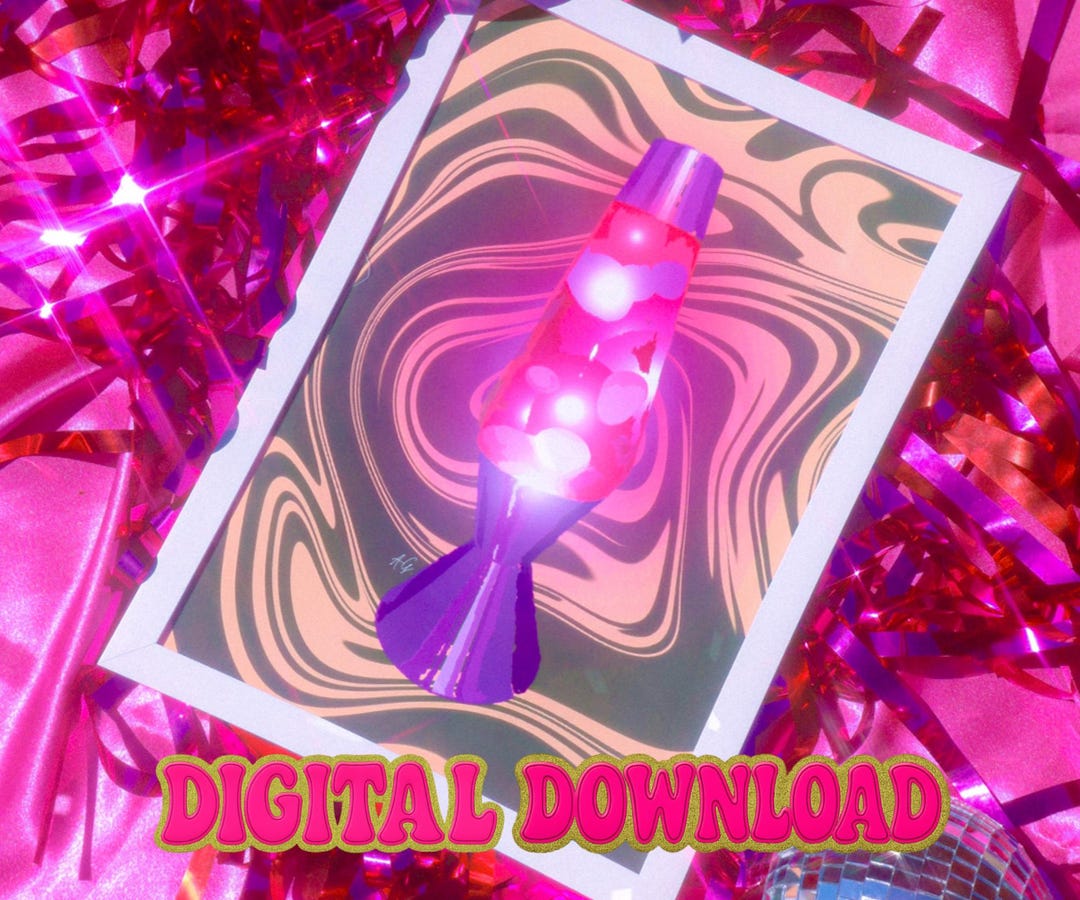 90s Retro Lava Lamp X 3 Print Pack | All Colourways Included | Y2K ...