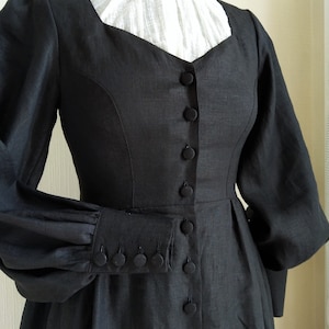 Robe En Lin ~ Sabbath ~ REALISÉE SUR COMMANDE Victorian/darkacademia ...
