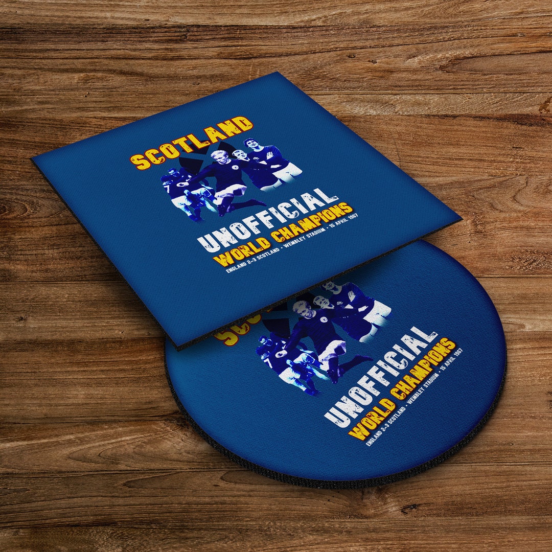 Scotland 1967 World Champions - Football Drinks Coaster - Round or ...