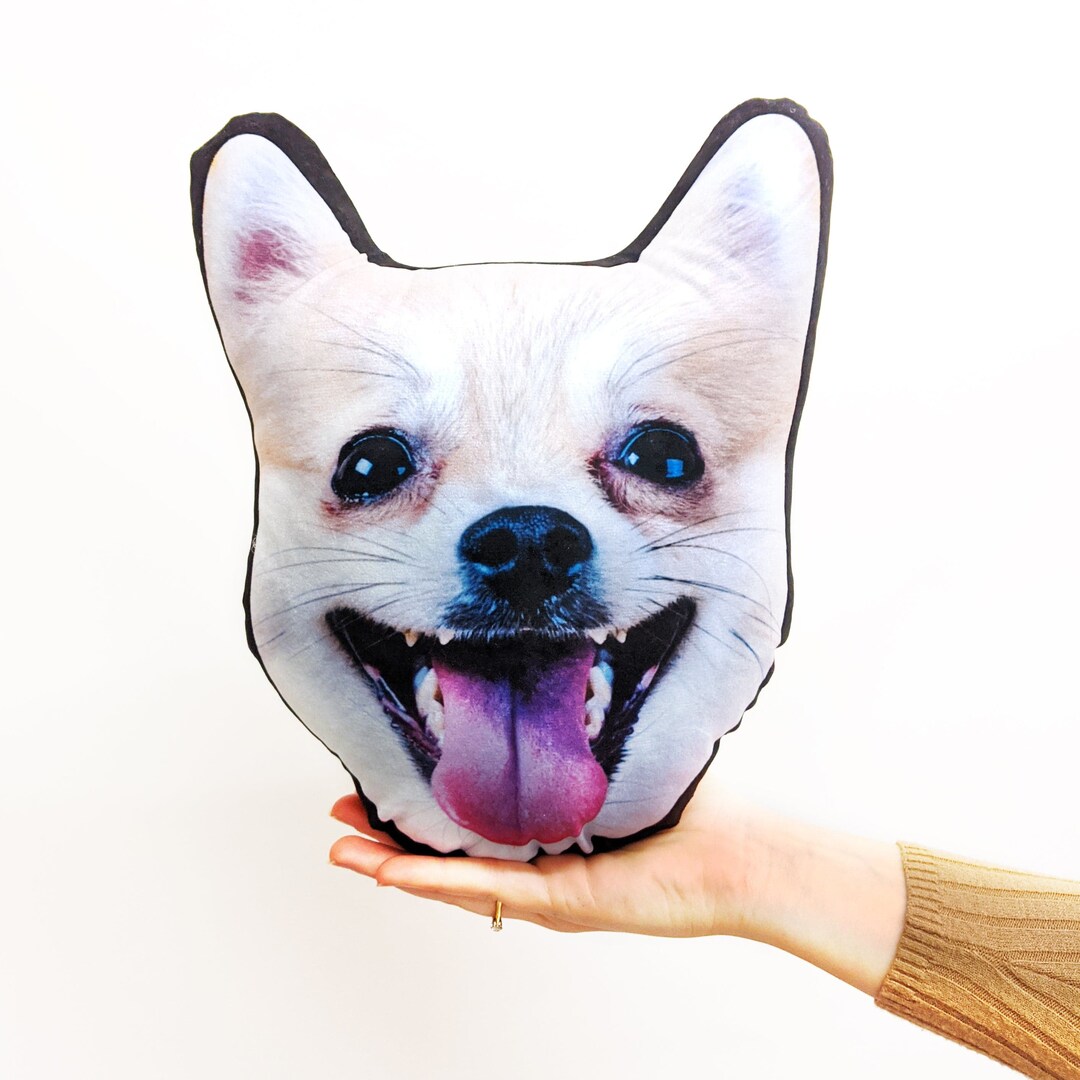 Pet Face Cushion - Pet Mush Cush™ Face Cushion - Novelty Gift - Funny ...