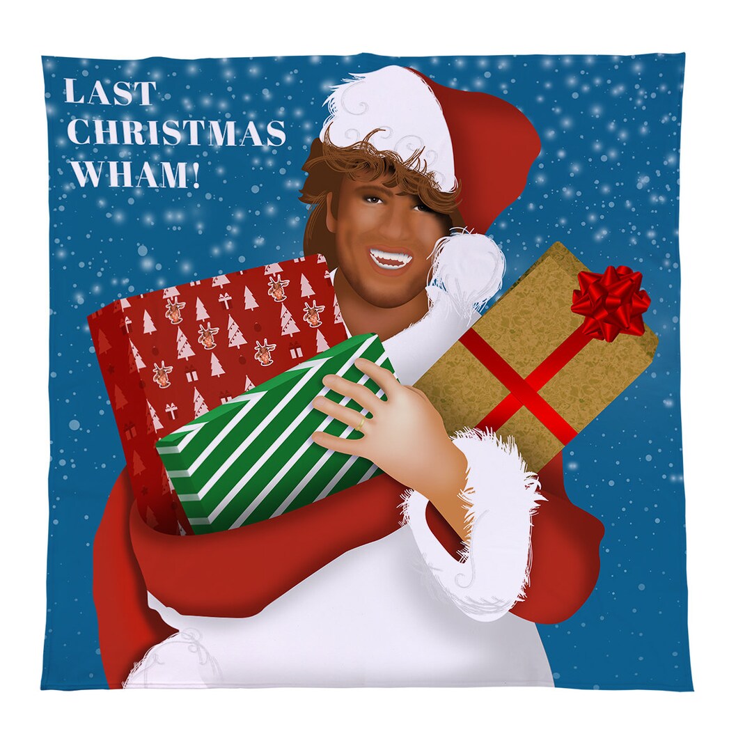 Wham Last Christmas Iconic Album Cover Fleece Throw Blanket | 150cm X ...
