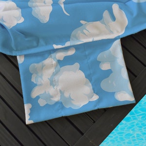 Personalised Animal Shaped Clouds Design - Full Length Sun Lounger ...