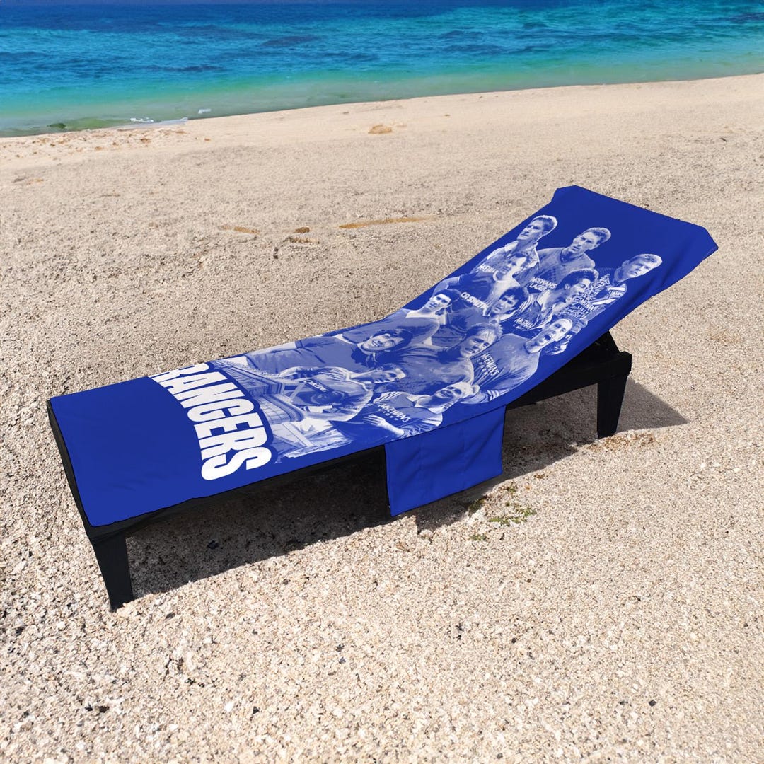 Glasgow Bears - Player Montage - Blue - Football - Sunbed Towel With ...