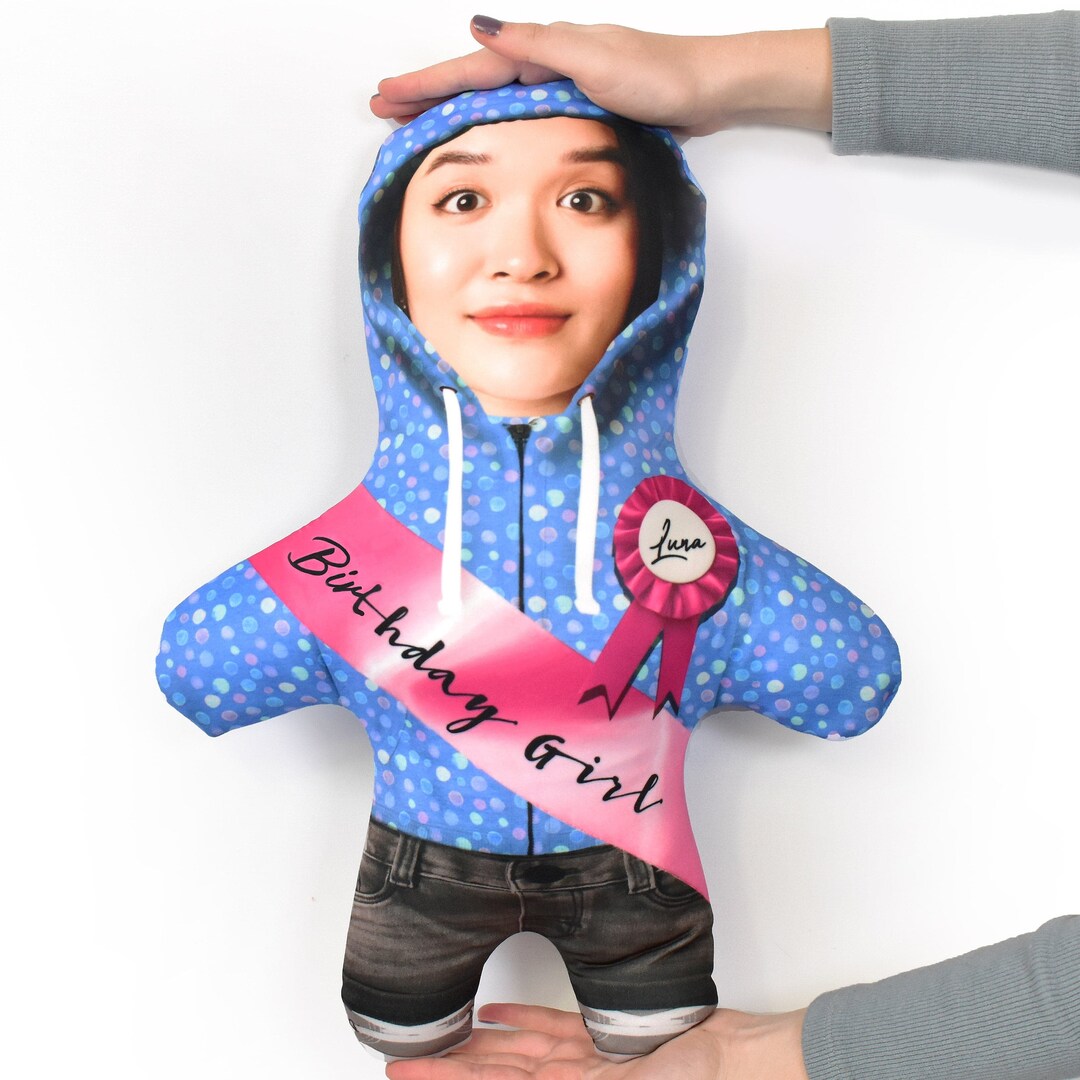 Birthday Sash - Dot Hoodie Mini Me™ Photo Doll / Face Teddy Novelty ...