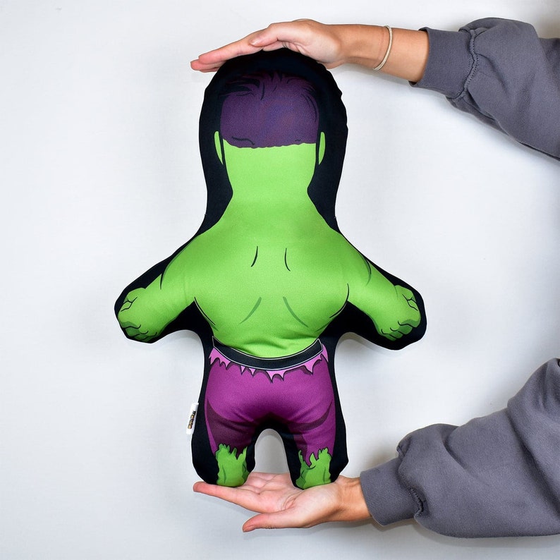 Cartoon Green Super Hero Mini Me™ Photo Doll / Face Teddy Novelty Gift ...